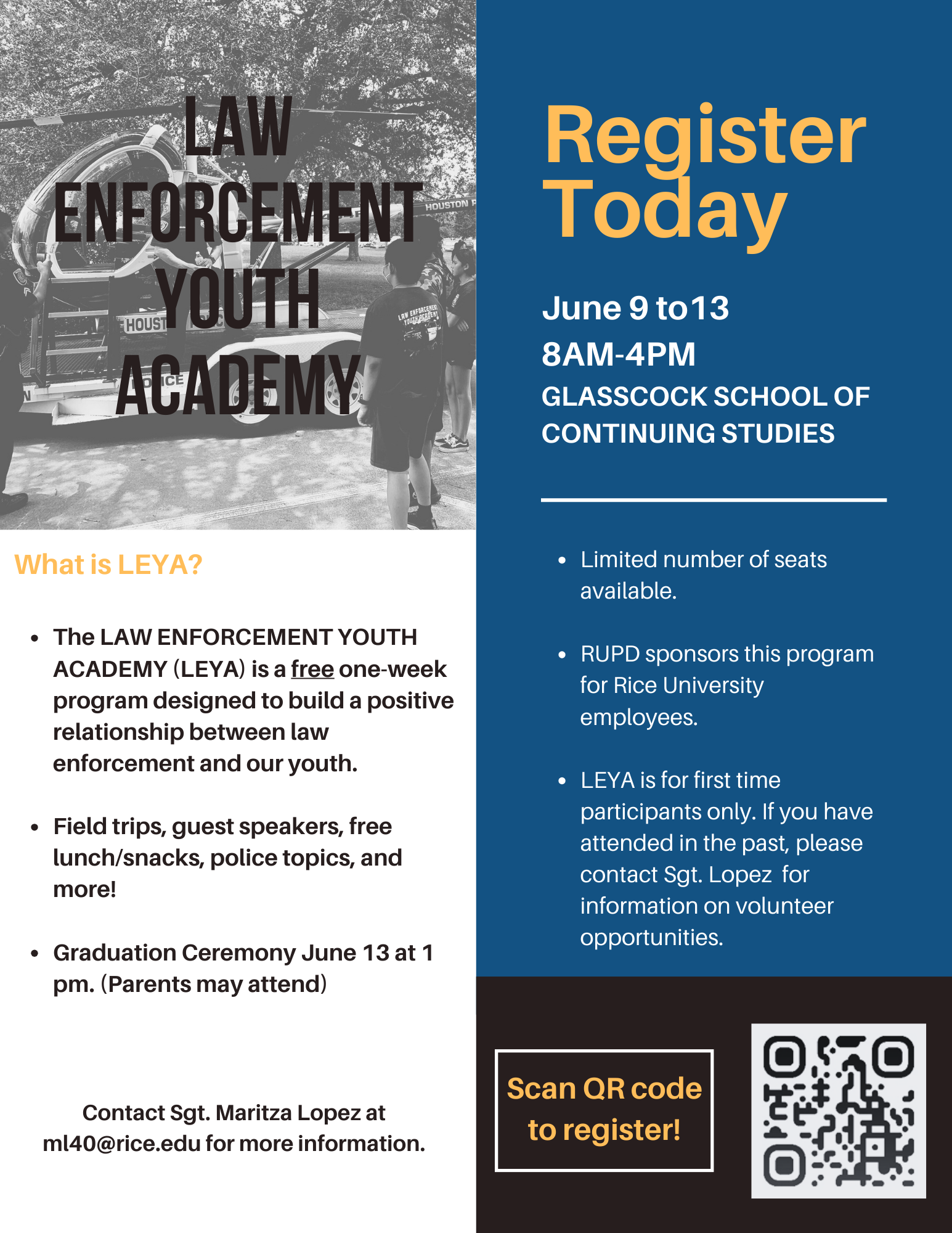 RUPD LEYA |Rice University Police Department | Rice University